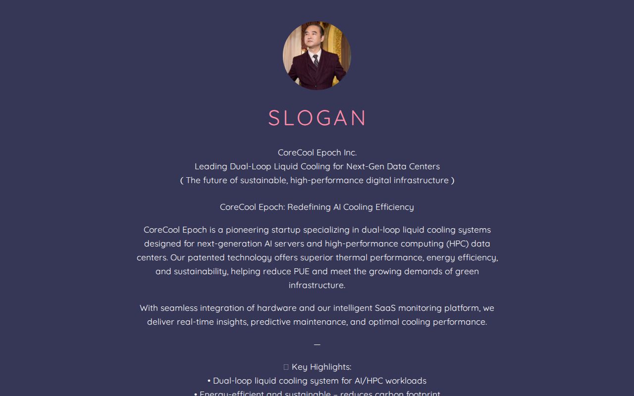 CoreCool Epoch | Dual-Loop Liquid Cooling for Next-Gen AI & Data Centers